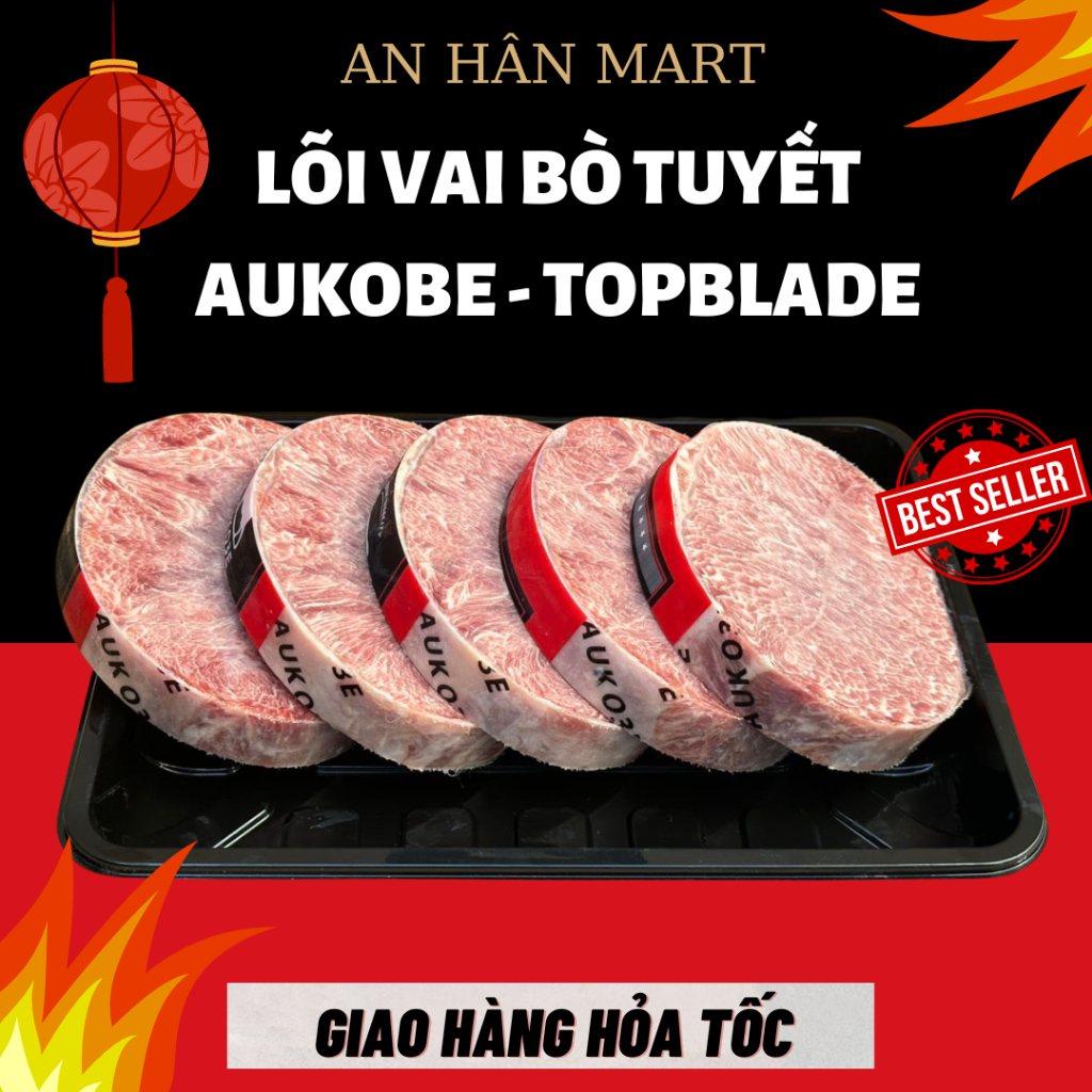 Lõi vai bò tuyết Aukobe Úc làm steak,bít tết BBQ | Shopee Việt Nam
