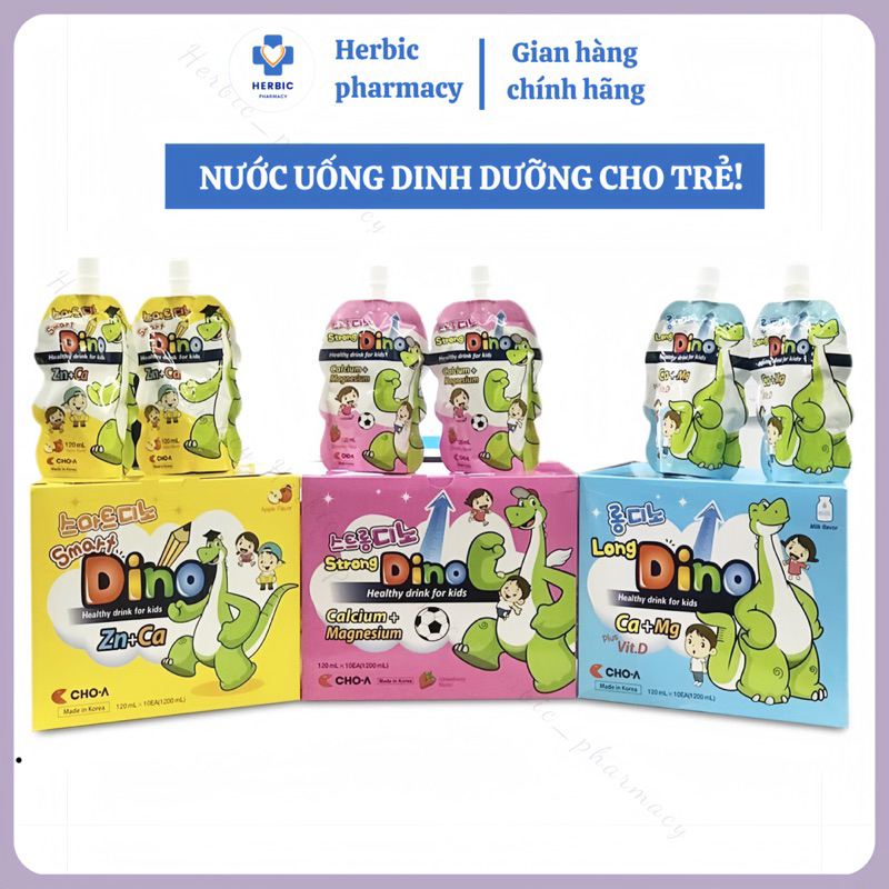 [Hộp 10 gói ] Nước Uống Dinh Dưỡng Cho Trẻ Em Long Dino (1 Gói x 120ml ...