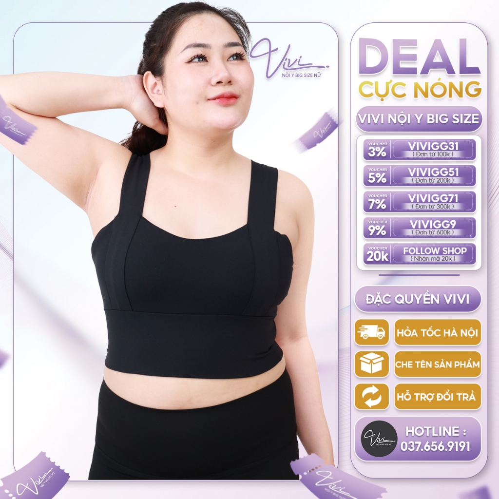 Áo Bra Bigsize - Áo Lót Nữ Big size - Bra Thể Thao Size Lớn, Không Gọng ...