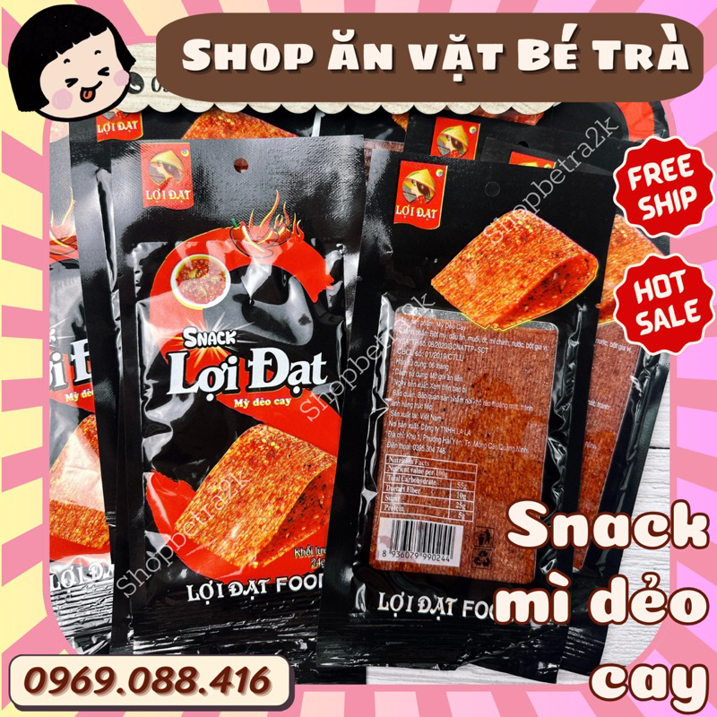 Snack mỳ dẻo cay Lợi Đạt, đồ ăn vặt cay cổng trường | Shopee Việt Nam