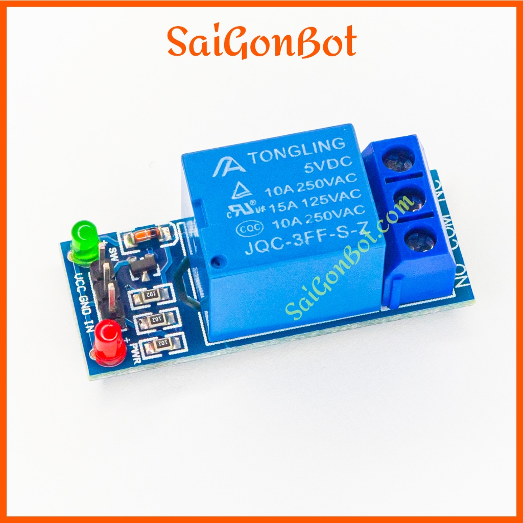 Bo Mạch Relay Một Kênh Kích Hoạt Mức Thấp 5V / 5V Low Level Trigger 1 ...