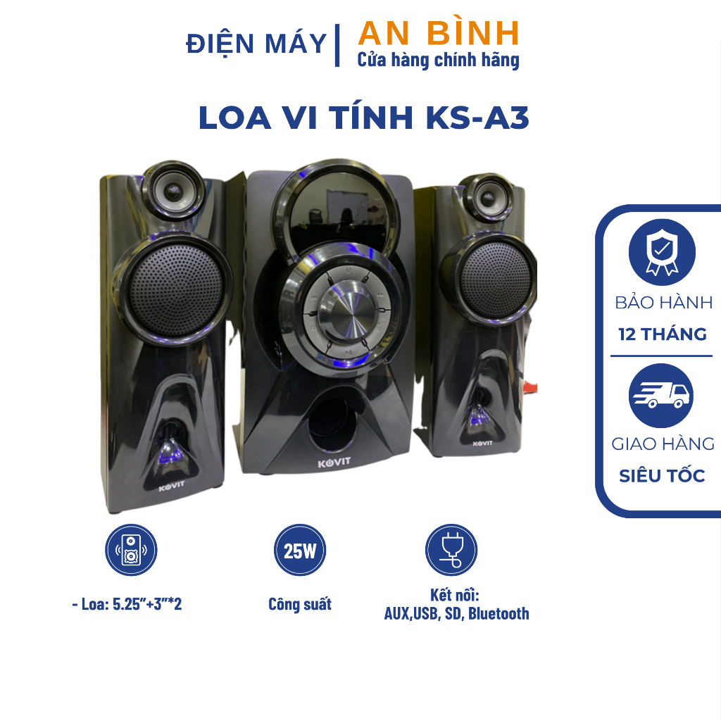 Loa Vi Tính Bluetooth Kovit KS A3 Để Bàn 2 Loa Vệ Tinh 1 Loa Trầm Nghe ...
