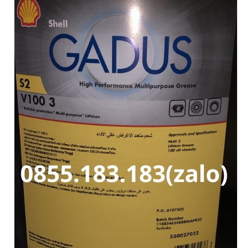 Mỡ chịu nhiệt đa dụng Shell Gadus S2 V100 3 chính hãng giá tốt xô 18kg ...