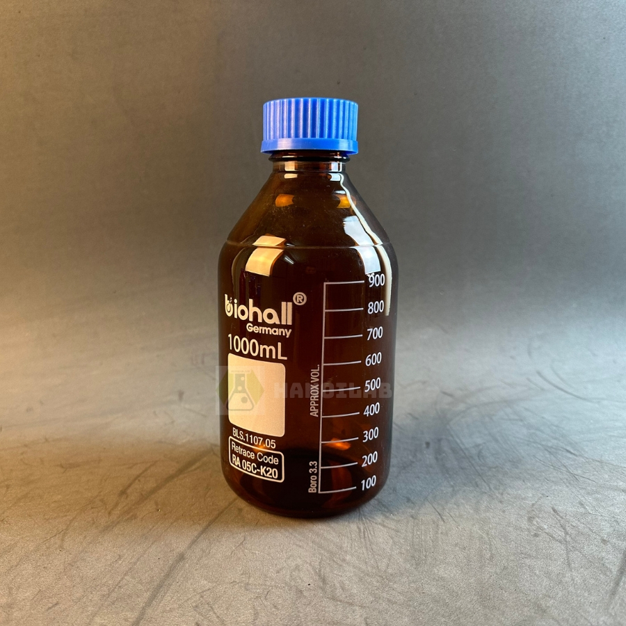 Chai trung tính nâu nắp vặn xanh (Hãng Biohall - Germany) 25ml, 50ml, 100ml, 250ml, 500ml ...