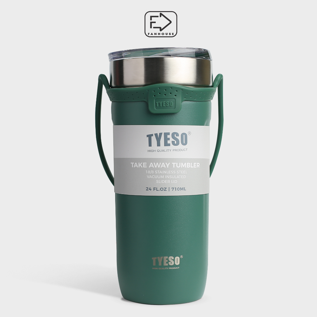 Ly giữ nhiệt cao cấp Tyeso Tumbler Fan House dung tích 550ml & 710ml, chất liệu inox 304, khắc ...