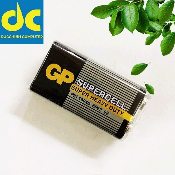 Pin 9V GP Supercell 1604S-S1 Carbon gói 1 viên chính hãng | Shopee Việt Nam