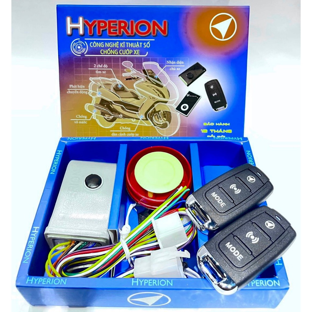 Khóa Chống Trộm Chống Cướp xe máy HYPERION Chính hãng msv bh 12 tháng ...