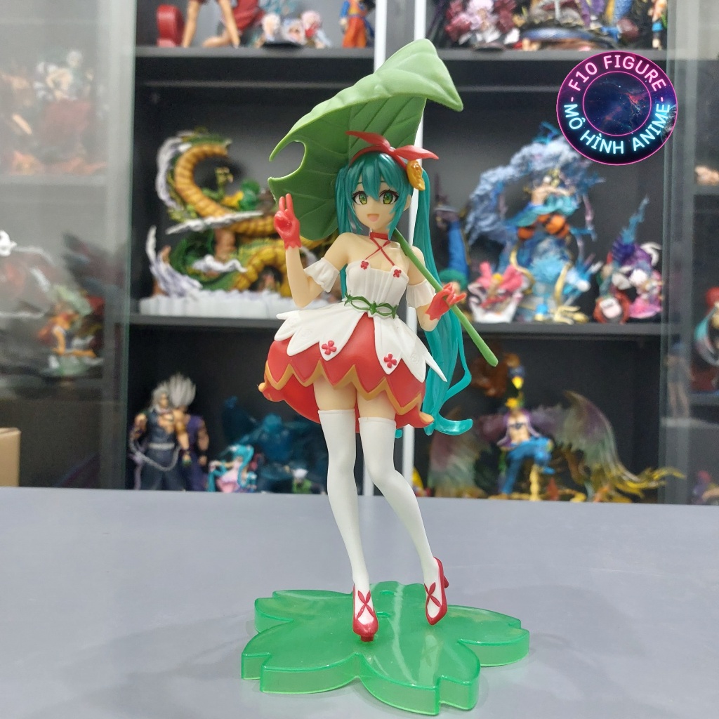 Mô Hình Nhân Vật Hatsune Miku 20CM Che lá Làm quà tặng trưng bày bàn ...