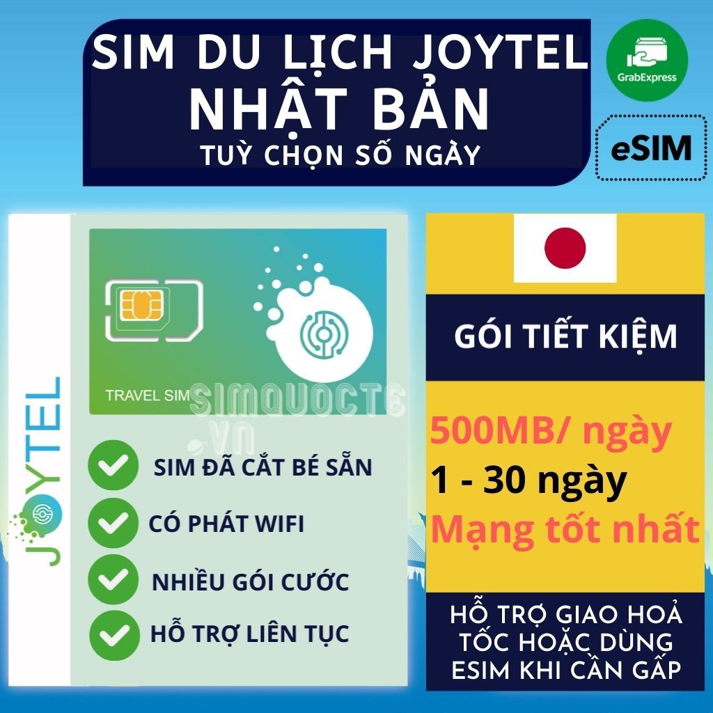 [GÓI TIẾT KIỆM] Sim du lịch Nhật Bản tốc độ cao 4G 5G HÃNG JOYTEL | Shopee Việt Nam