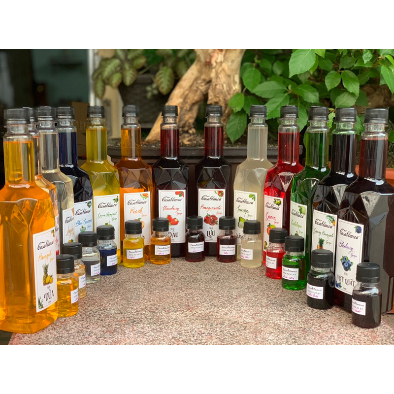 (100ml) Siro Syrup Casablanca, Syrup Làm Trà Trái Cây, Đá Bào, Các Loại ...