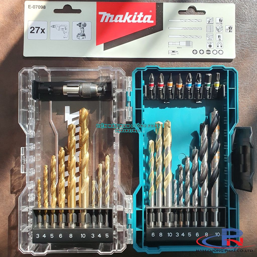 Bộ mũi khoan và vặn vít Makita E-07098- Gồm 27 chi tiết | Shopee Việt Nam