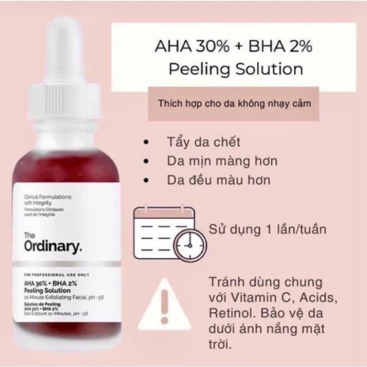 Tinh Chất Peel da The Ordinary AHA 30%+BHA 2% Peeling Solution 30ml ...
