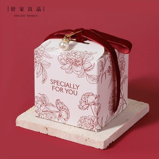 Hộp quà tặng, hộp quà cưới mini hoạ tiết hoa 4 mùa size S (kèm dây buộc ...