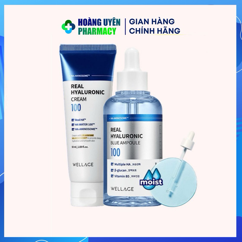Tinh Chất Dưỡng Ẩm Wellage Real Hyaluronic Blue Ampoule 100 75ml ...
