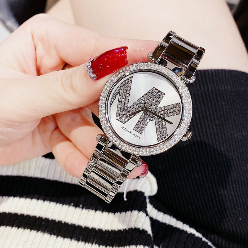 Đồng Hồ Nữ Michael Kors MK6658 (6658) Mặt Tròn Đính Đá Siz 39mm ...