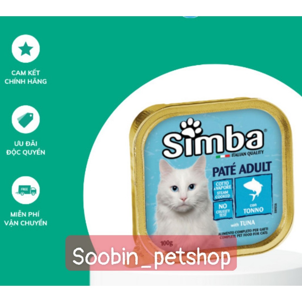 ( BUY 5+1FREE) Pate cho mèo Simba nhập khẩu từ Ý | Shopee Việt Nam