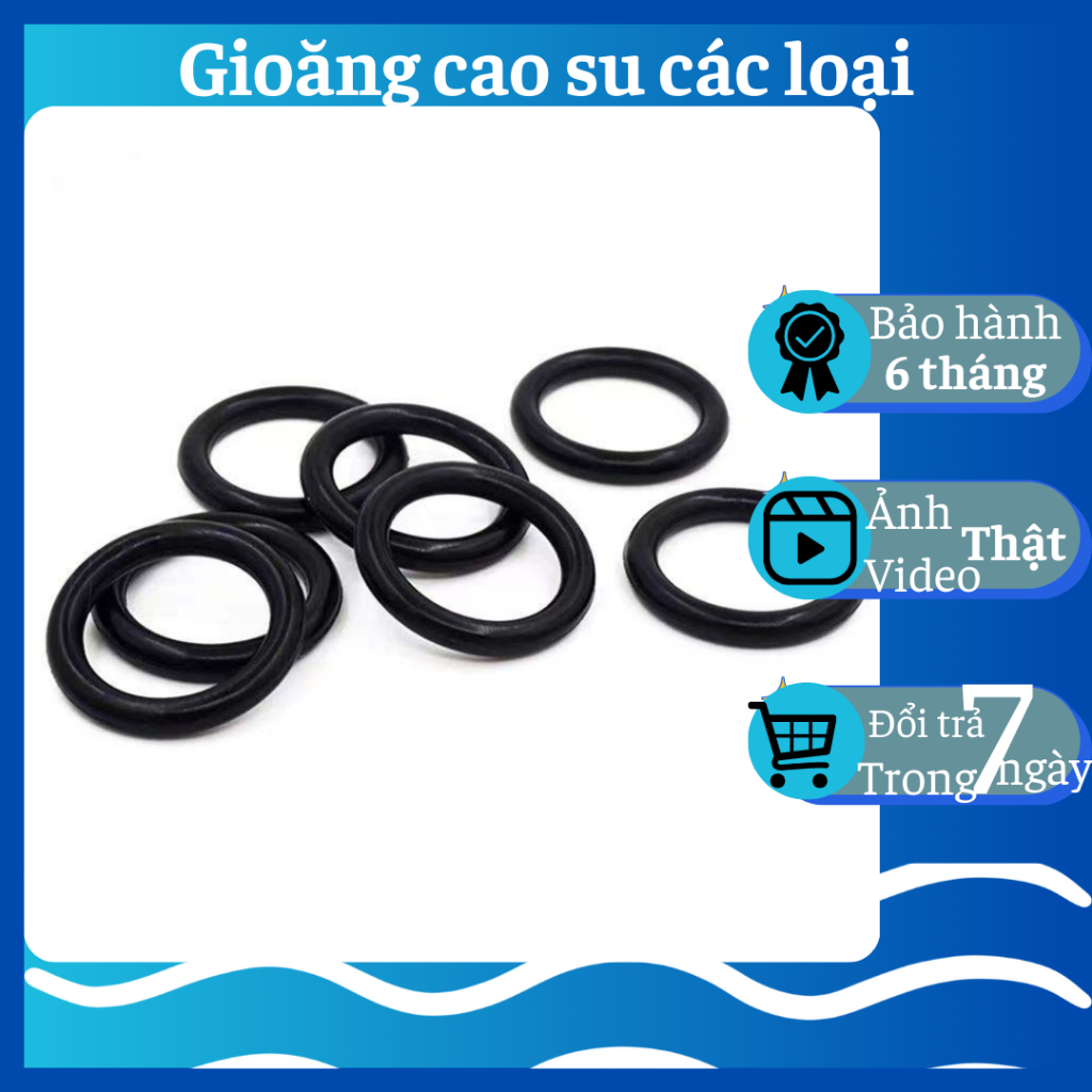 Ron cao su các loại, gioăng cao su 9, 16, 18, 22 mm, cao su cho bộ ti ...