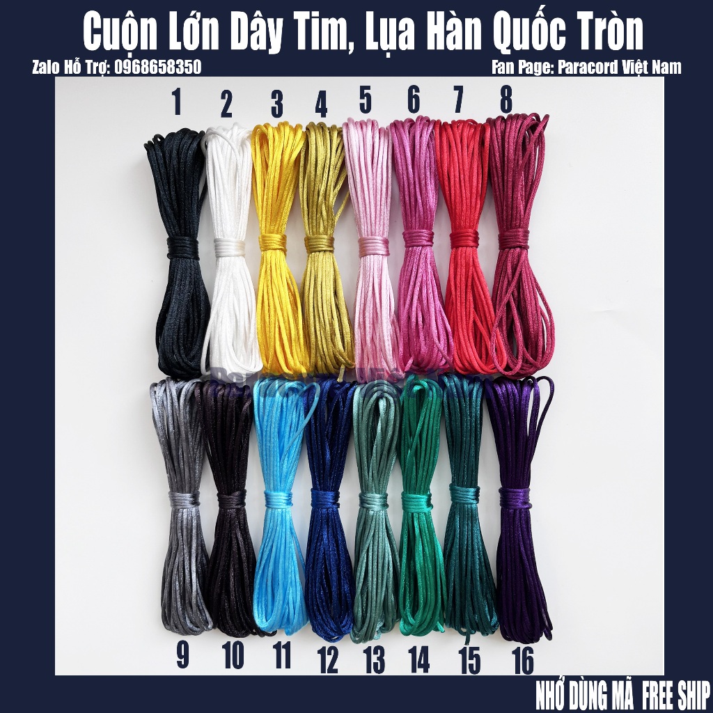 (Cuộn Lớn) Dây Tim, Dây Lụa Hàn Quốc 35m, 50m, 90m | Shopee Việt Nam