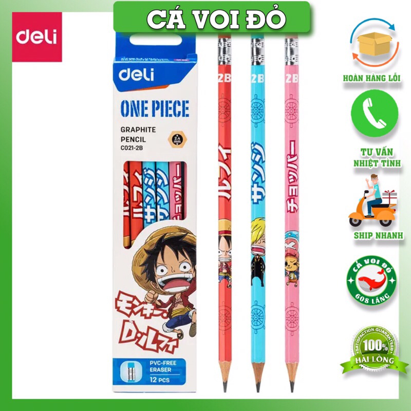 Bút chì gỗ 2B One Piece Deli C021 | Shopee Việt Nam