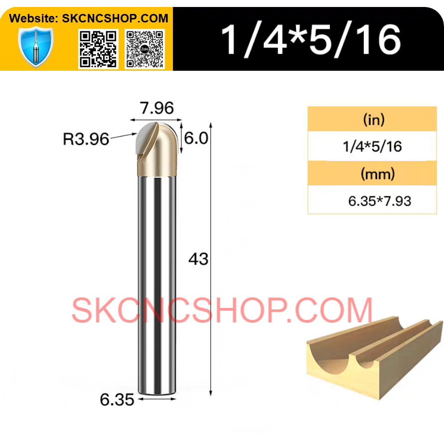 Mũi phay CNC đánh rãnh tròn rãnh cầu - SK CNC SHOP | Shopee Việt Nam