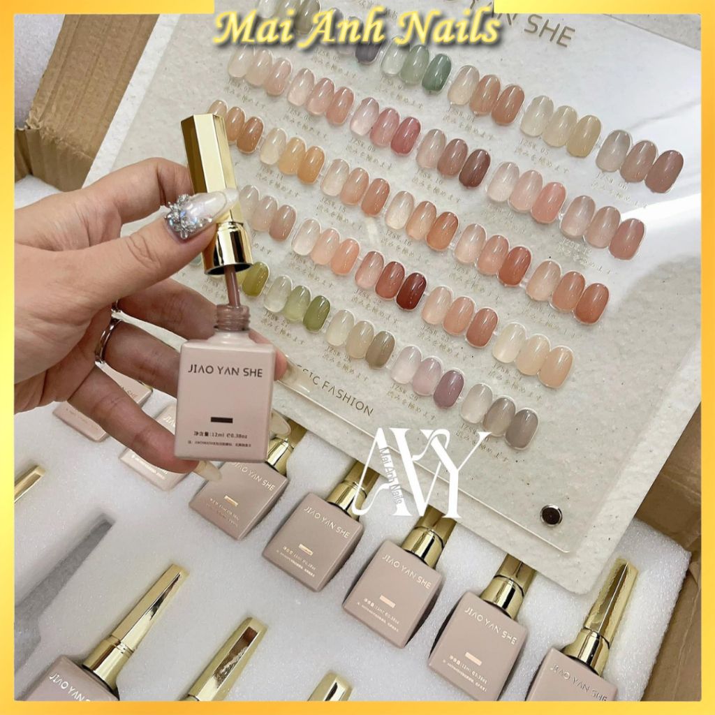 Sơn thạch Jiao Yan She lẻ 30 Màu ẢNH THẬT SƠN 3 LỚP MaiAnhNails ...