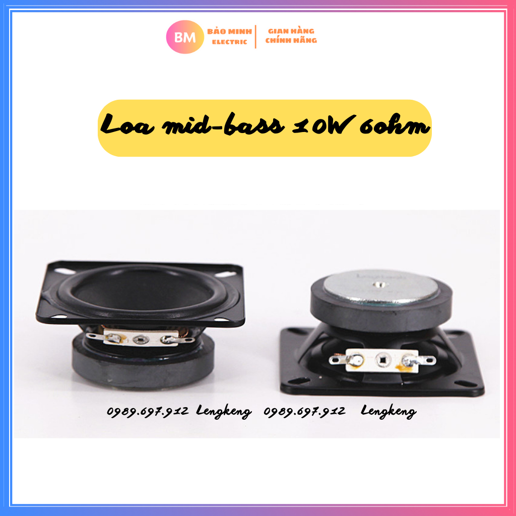[Giá 2 loa] Loa toàn giải 3 inch 8 Ohm 5w nhập khẩu cao cấp | Bộ 2 Loa Mid Bass độ trung thực ...