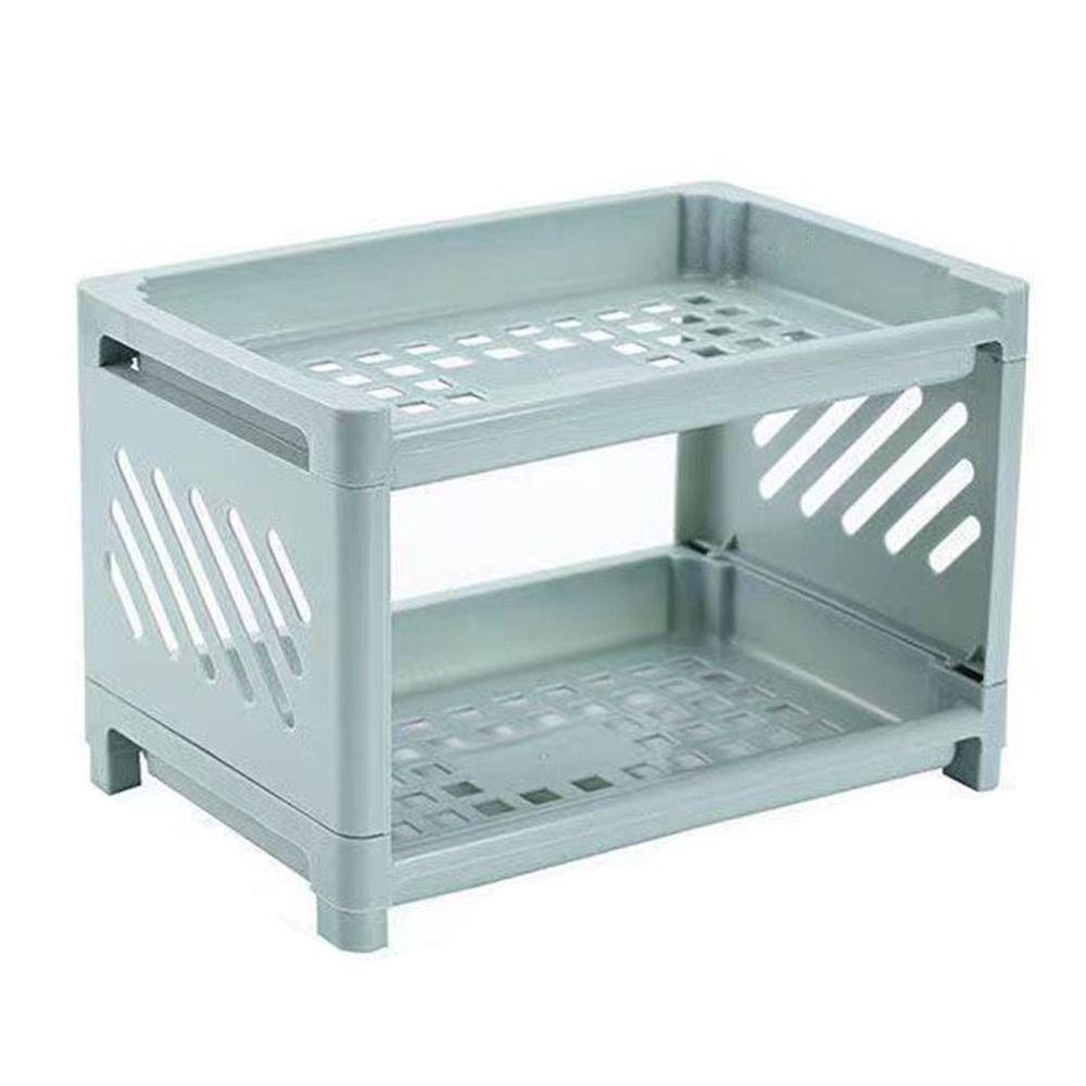 Kệ nhựa mini để bàn, giá để sách và phụ kiện 2 tầng để bàn có thể tháo ...