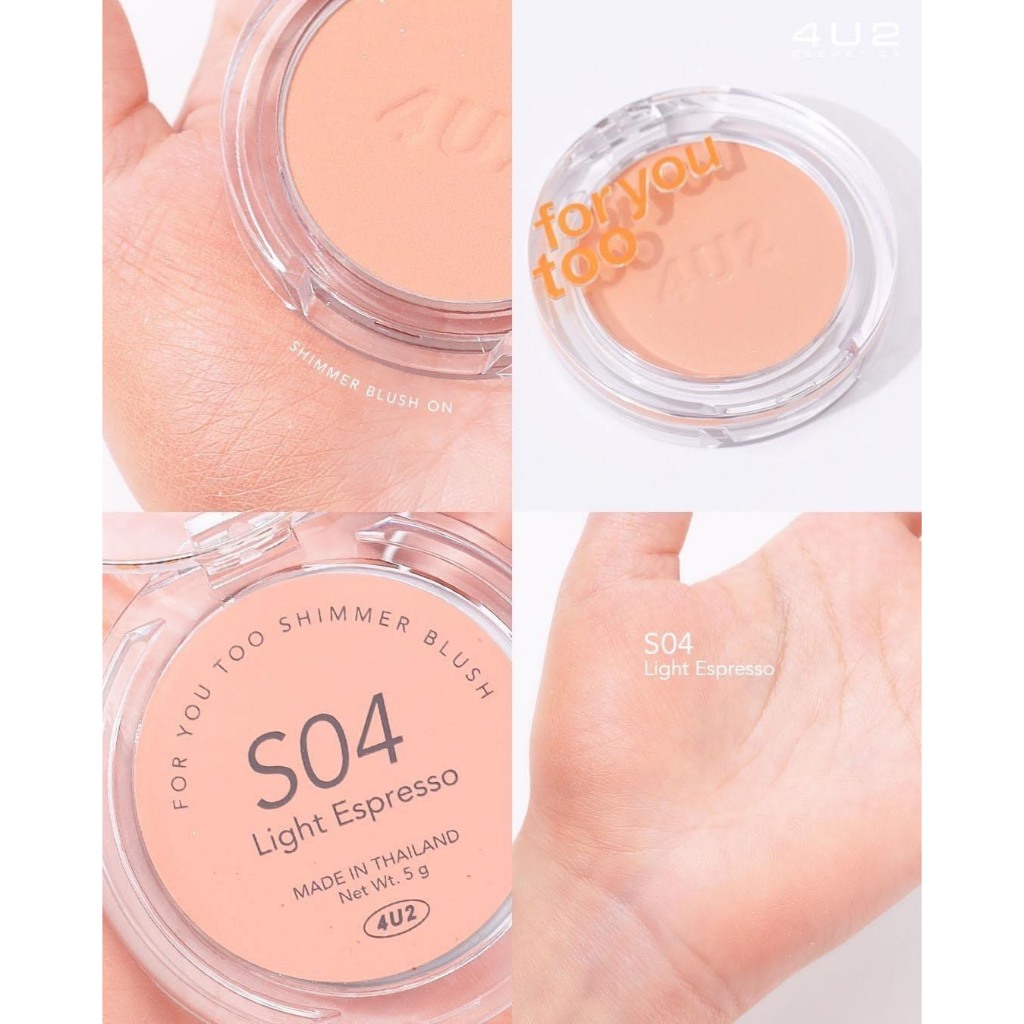 [Đủ Màu] Má Hồng 4U2 For You Too Moji - Shimmer - Matte Blush Chính ...