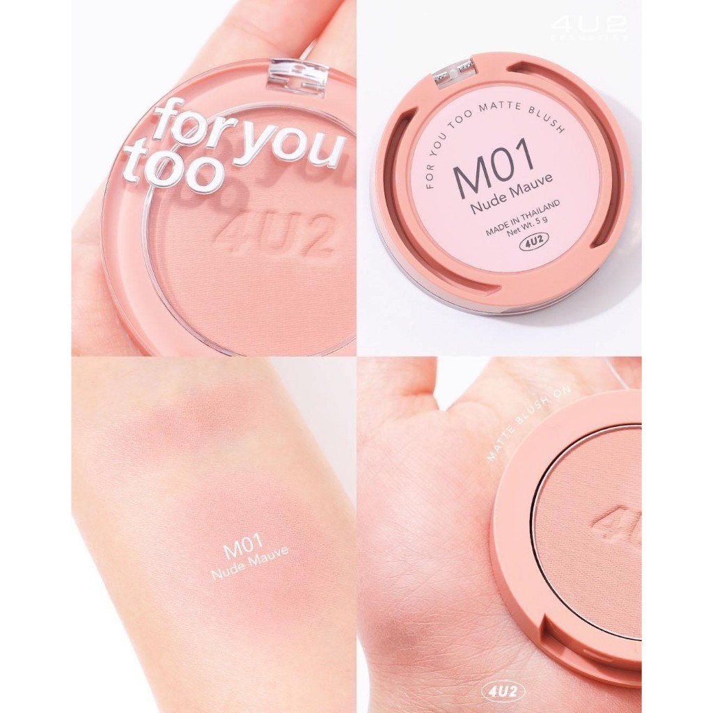 [Đủ Màu] Má Hồng 4U2 For You Too Moji - Shimmer - Matte Blush Chính ...