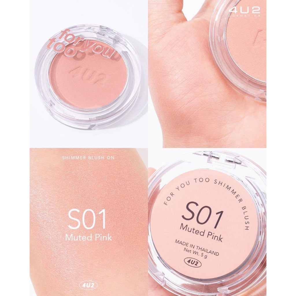 [Đủ Màu] Má Hồng 4U2 For You Too Moji - Shimmer - Matte Blush Chính ...