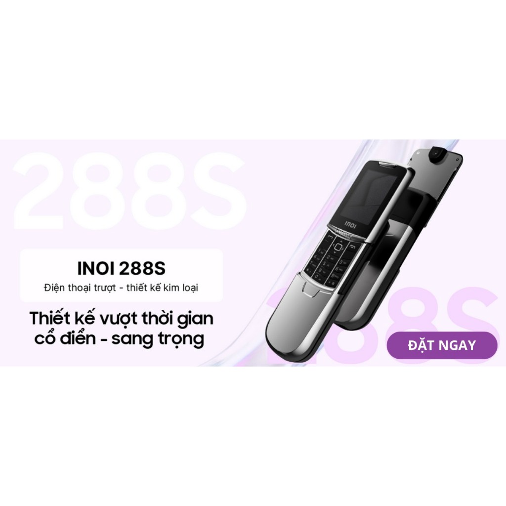 Điện thoại 4G INOI 288s 4G ( kiểu dáng 8800 ) cổ điển,thiết kế trượt kim loại cao cấp, màn hình ...