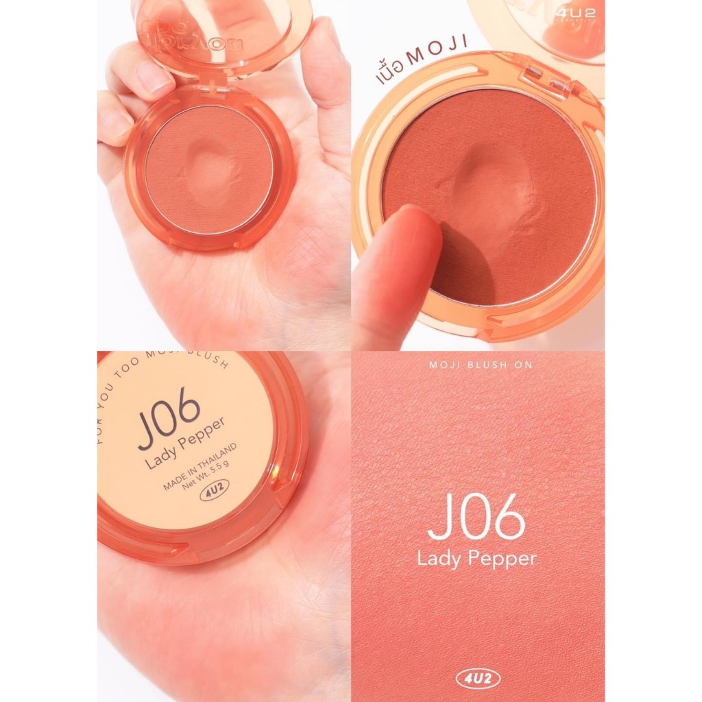 [Đủ Màu] Má Hồng 4U2 For You Too Moji - Shimmer - Matte Blush Chính ...