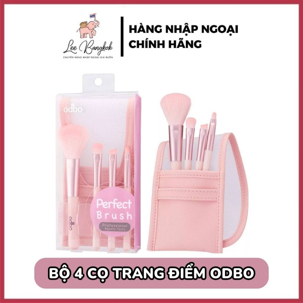 [Chính Hãng] Bộ Cọ Trang Điểm 4 Cây Kèm Túi ODBO Perfect Brush Professional Beauty Tools OD838 ...