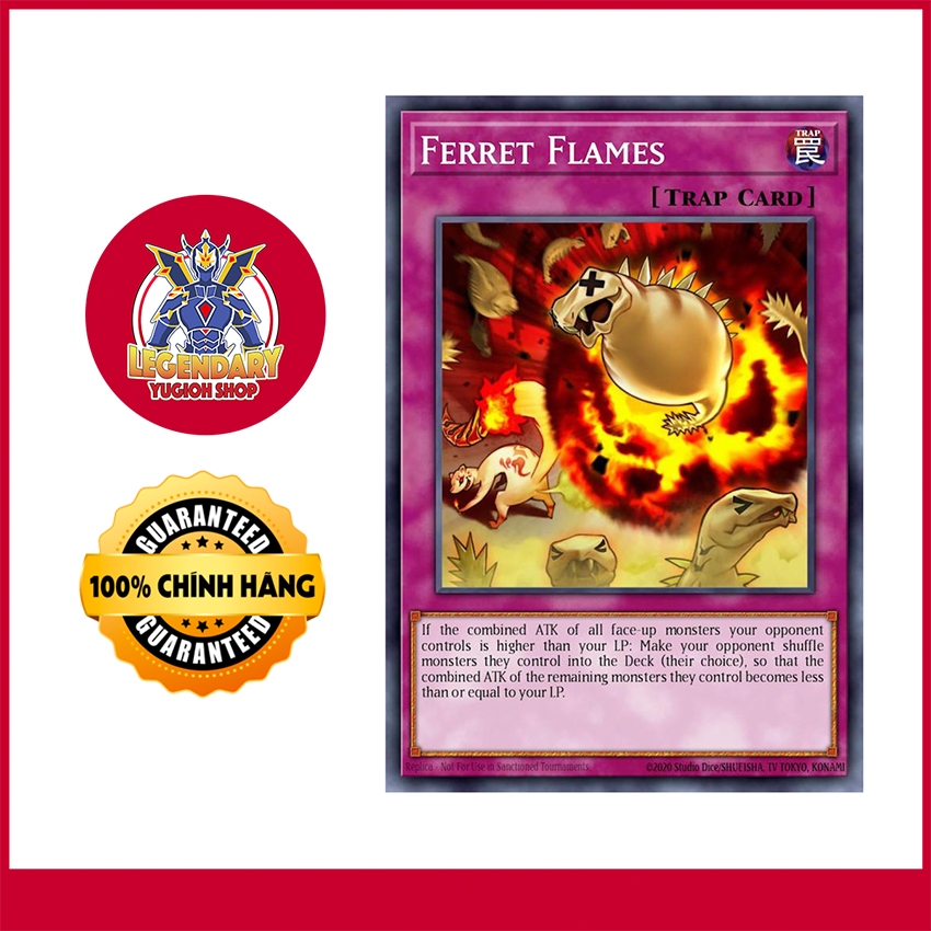 [Thẻ Bài Yugioh Chính Hãng] Ferret Flames | Shopee Việt Nam