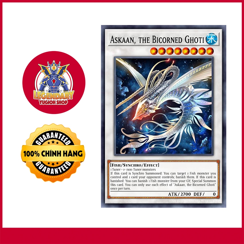 [Thẻ Bài Yugioh Chính Hãng] Askaan, the Bicorned Ghoti | Shopee Việt Nam
