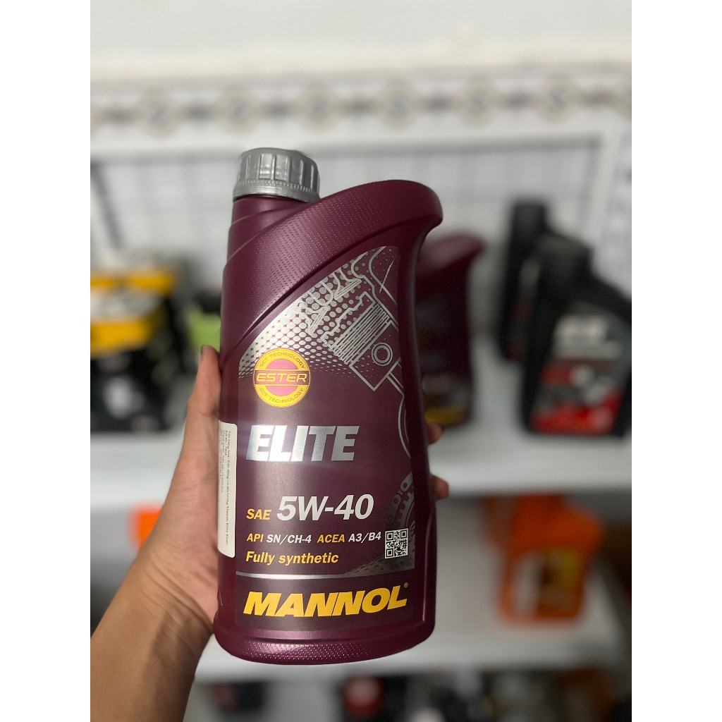Nhớt Mannol Elite 7903 5W40 - made in EU, fully synthetic, ester xe số ...