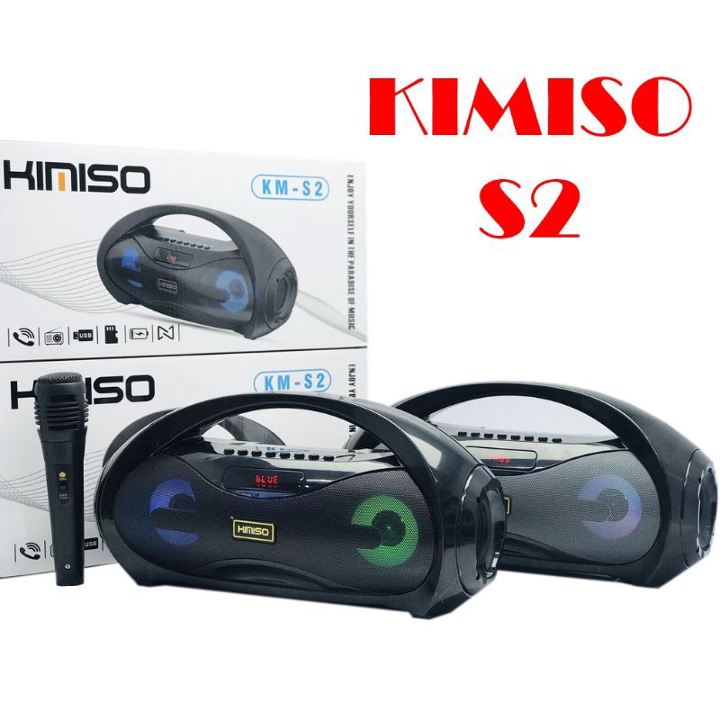 LOA BLUETOOTH KIMISO KM S2 ( TẶNG KÈM MIC DÂY , SẴN TRONG LOA ) (KMS) | Shopee Việt Nam