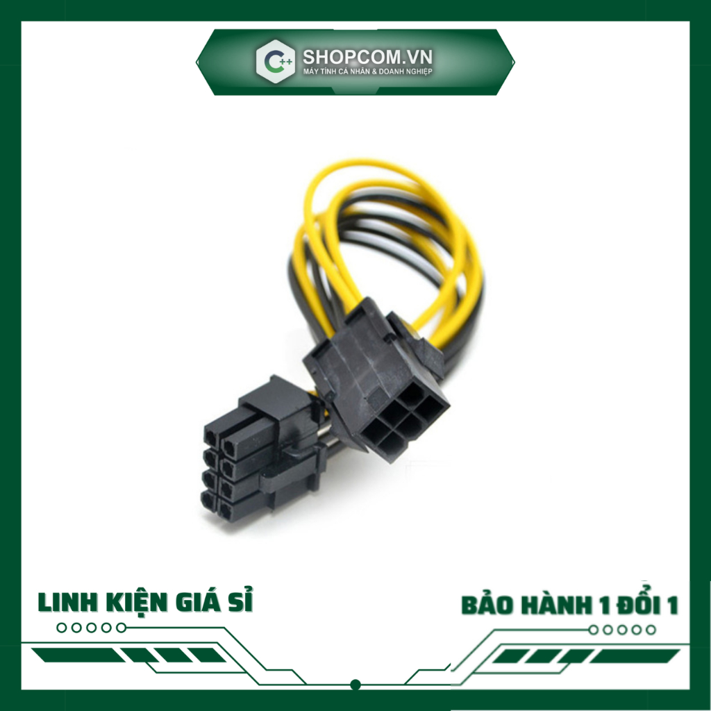 Nguồn phụ Card VGA 6 Pin ra 8 Pin | Shopee Việt Nam