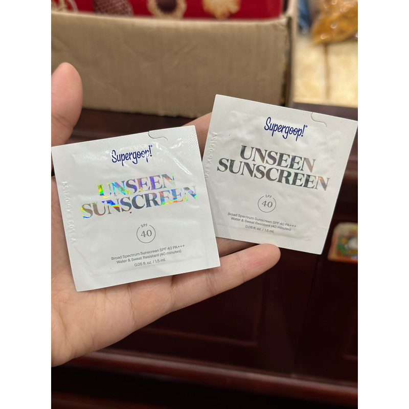 [ Sample 1.5ml ] Kem chống nắng Supergoop! Unseen Sunscreen Broad ...