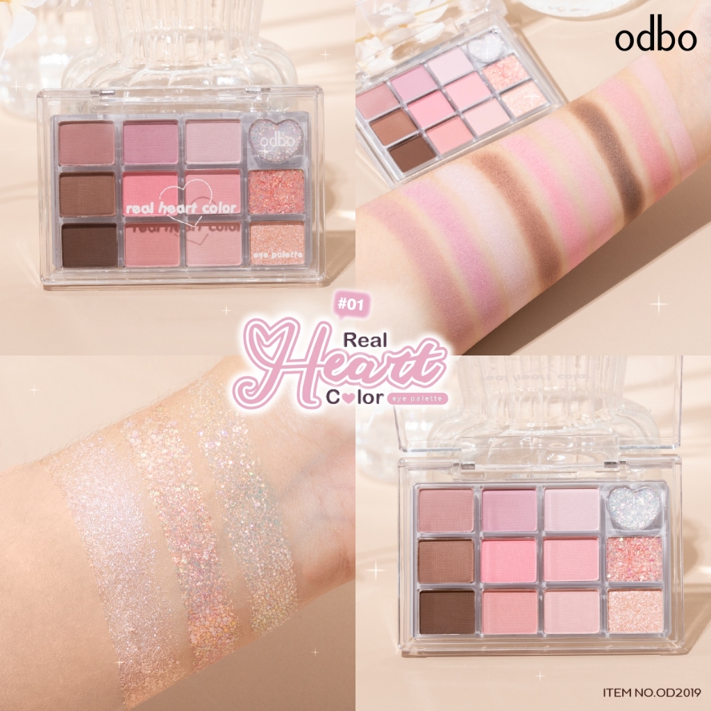 Bảng Màu Mắt Real Heart ODBO OD2019 8g | Shopee Việt Nam