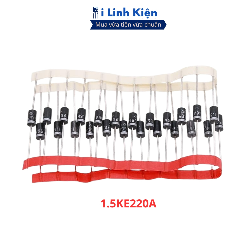 Diode 1.5KE220A TVS 220V 1500W DO-201AD 1 chiều chính hãng ilinhkien ...