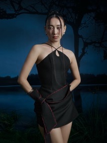 HYMAISON | Đầm Yếm Nơ HYMAISON | Shopee Việt Nam
