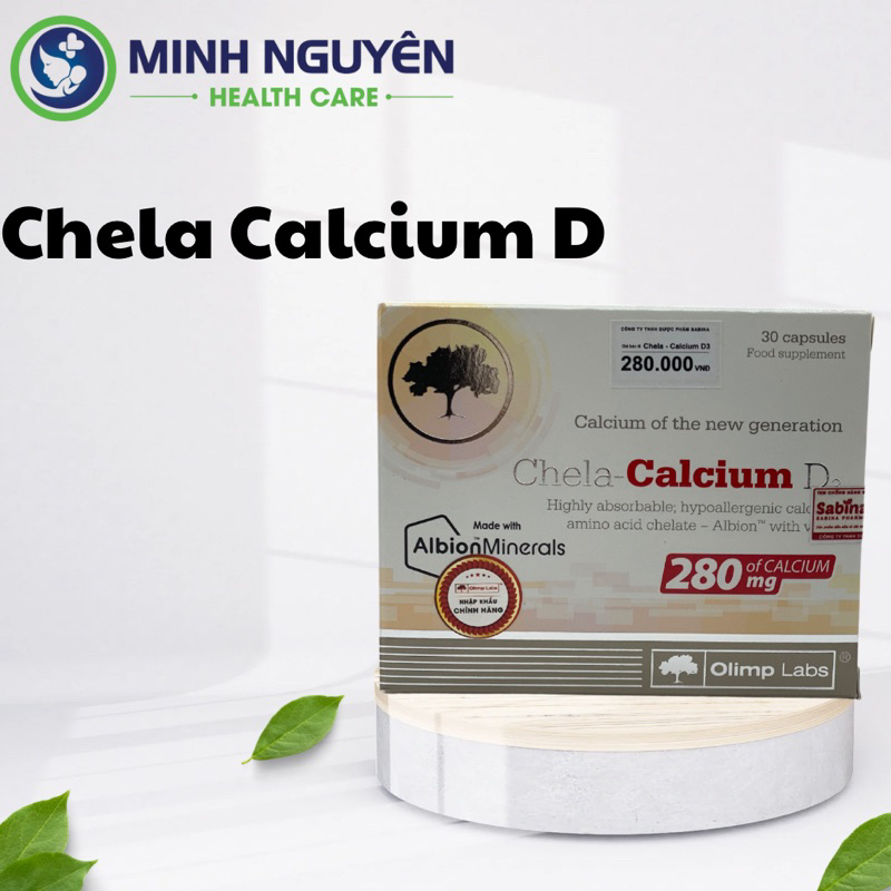 Canxi Chela-Calcium D3 (Olimp labs) Canxi cho phụ nữ mang thai, bổ sung canxi và vitamin D3 hộp ...