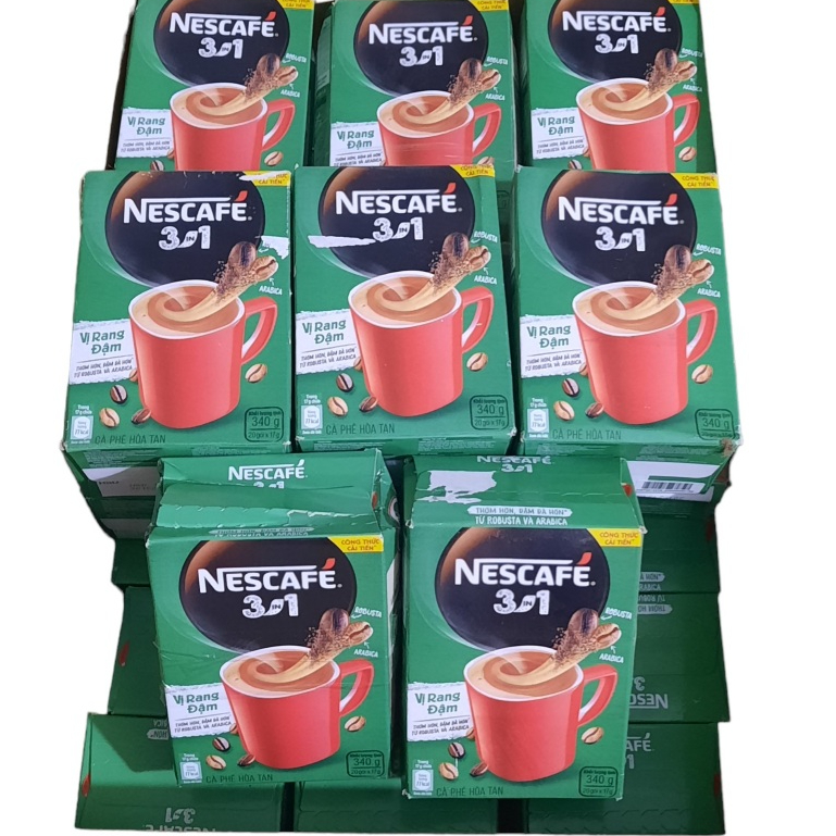 [FREESHIP XTRA] Cà phê hòa tan Nescafé 3in1 vị rang đậm Hộp 20 gói ...