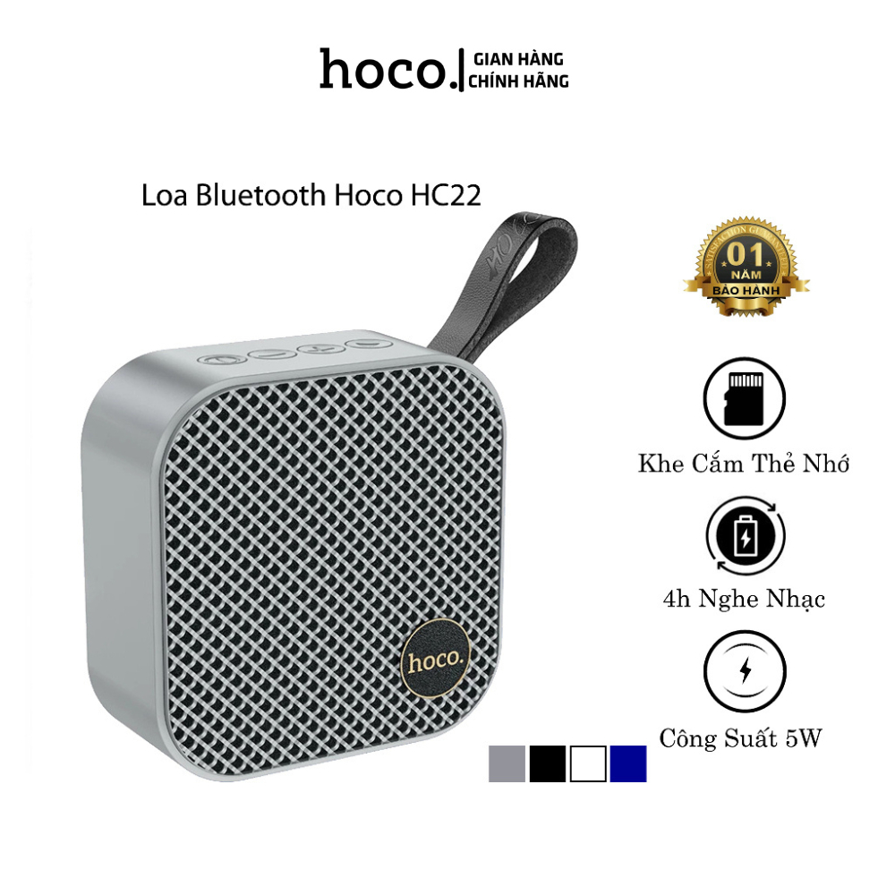 Loa bluetooth Hoco HC22, loa nghe nhạc mini để bàn hỗ trợ khe cắm thẻ ...
