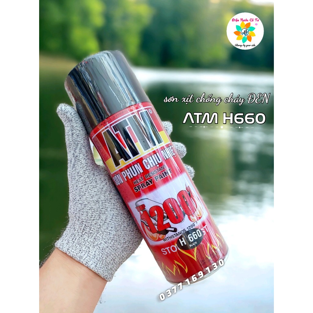 Sơn xịt ATM Spray màu đen bóng A210 đen mờ A212 | Shopee Việt Nam