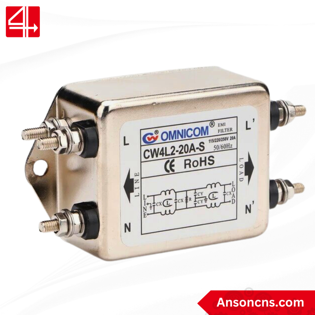 Bộ Lọc Nguồn Chống Nhiễu 1 Pha OMNICOM CW4L2-20A-S | Shopee Việt Nam