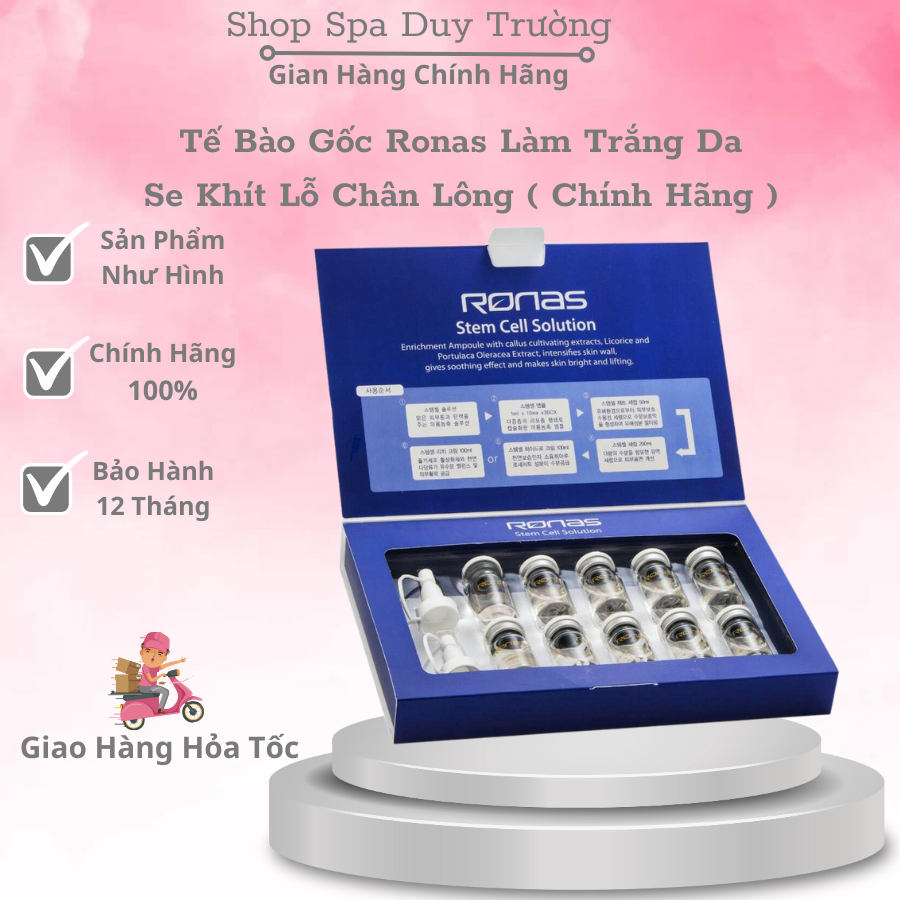 Tế Bào Gốc Ronas Stem Cell Solution Hộp 10 Chai Ronas ( Cao Cấp ...