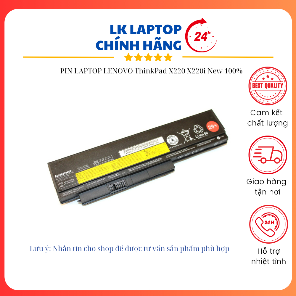 PIN LAPTOP LENOVO ThinkPad X220 X220i New 100% | Shopee Việt Nam