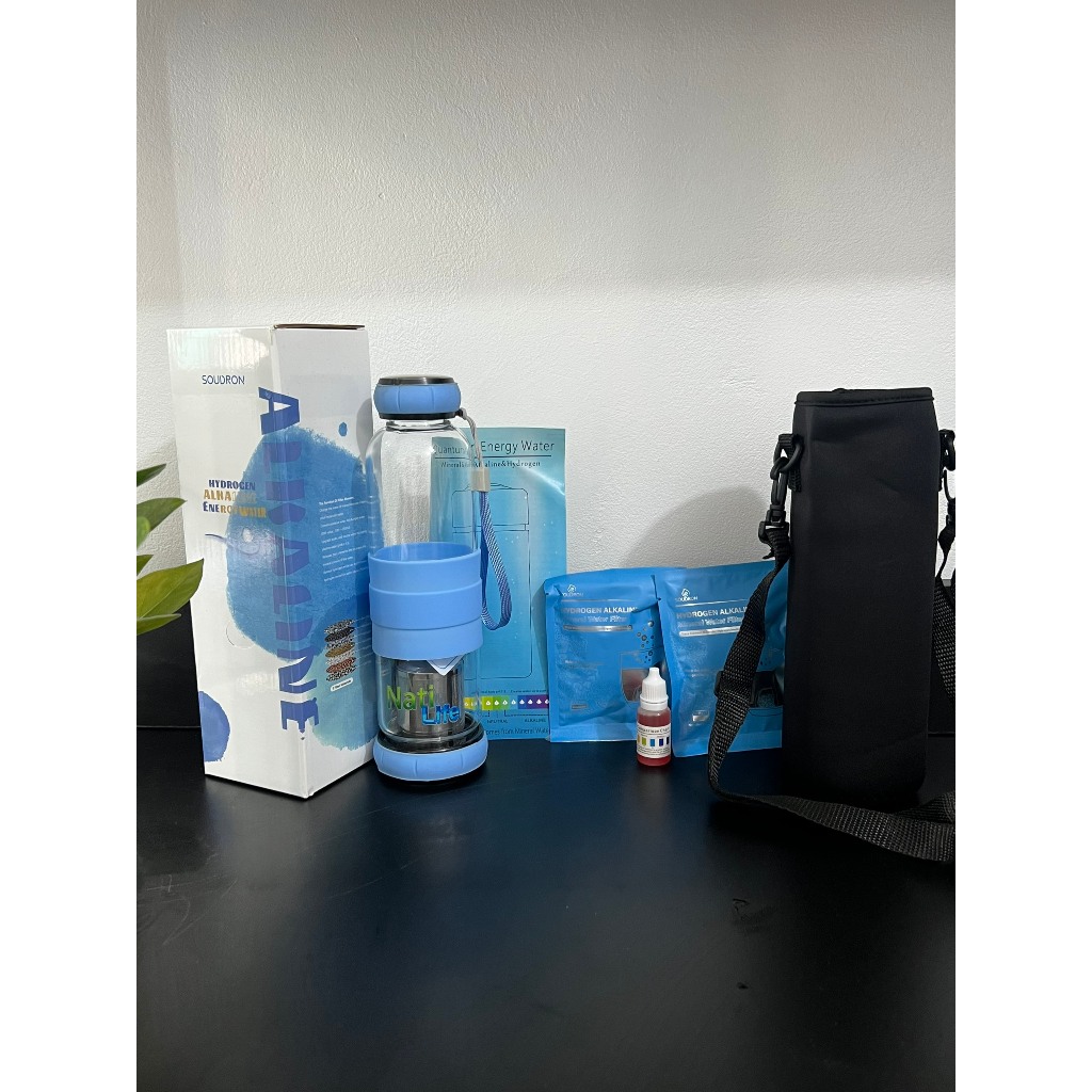 BÌNH NƯỚC TẠO KIỀM MỸ 550ML- 650ML TIỆN ÍCH 8,5-10pH Chính Hãng NatiLife 2024 ( Tặng 1 túi vải ...